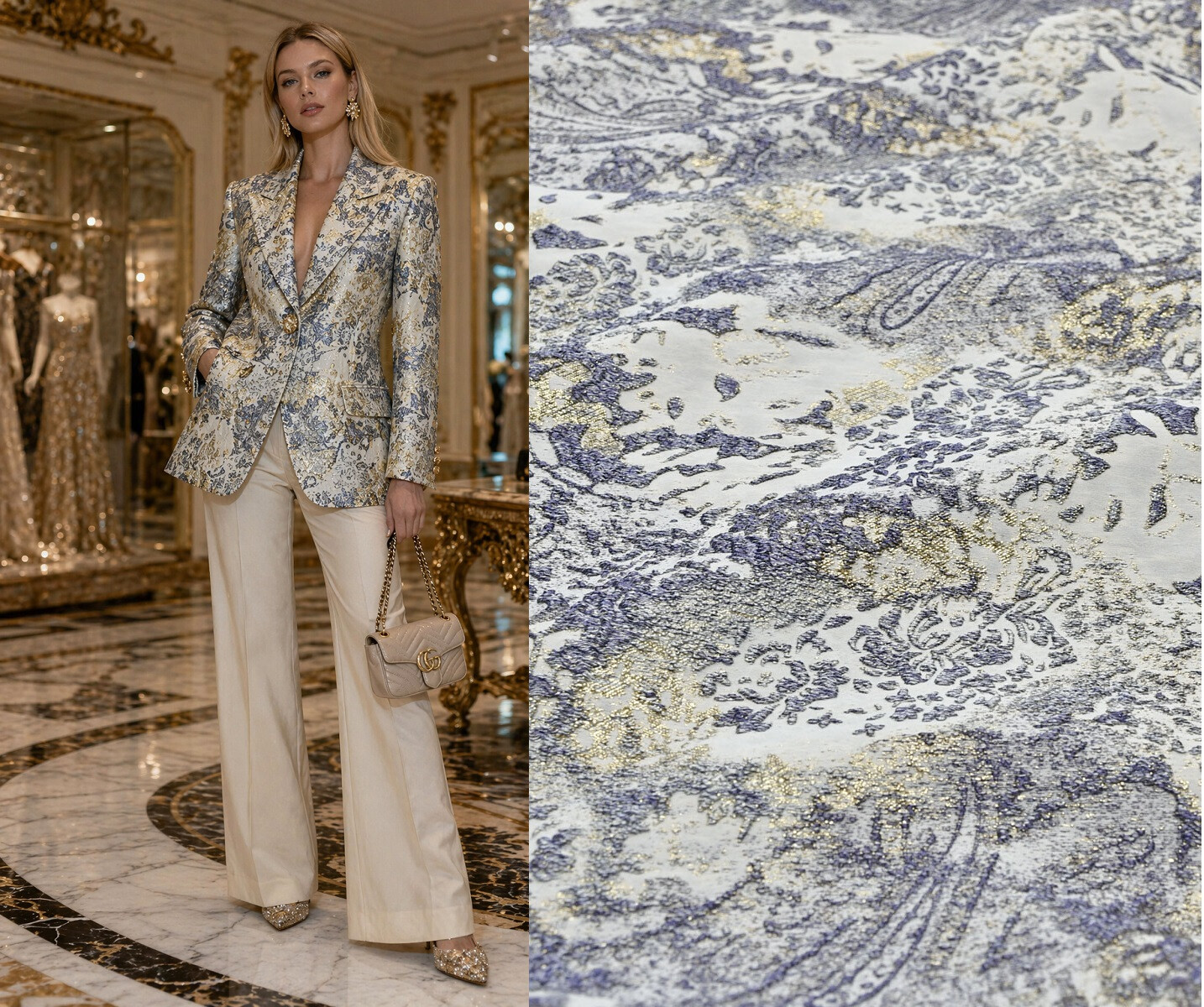 Купить Дизайнерский жаккард орнамент Etro в интернет-магазине Бутик ...